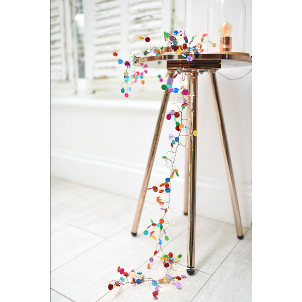 Colorful Confetti Fairy Lights, Set of 3 | Paperless Post Party Shop