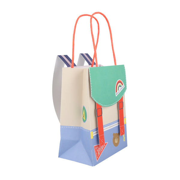 Camping Adventure Backpack Party Bags, Set of 8 | Paperless Post Party Shop