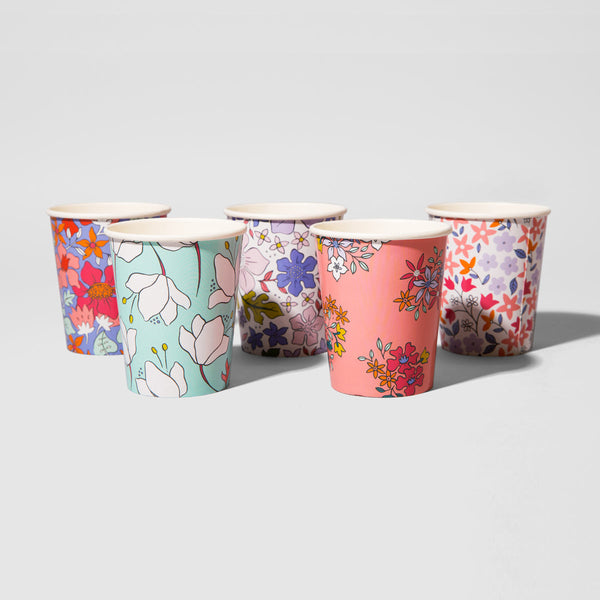 In Full Bloom Cups (10 per pack) | Paperless Post Party Shop