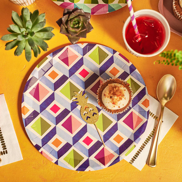 Color Me Crazy Large Plates, 10 per pack | Paperless Post Party Shop