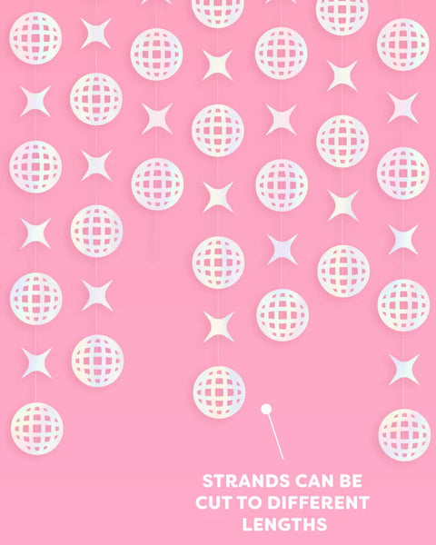 Shimmer Disco Garland - Iridescent Foil Backdrop | Paperless Post Party ...