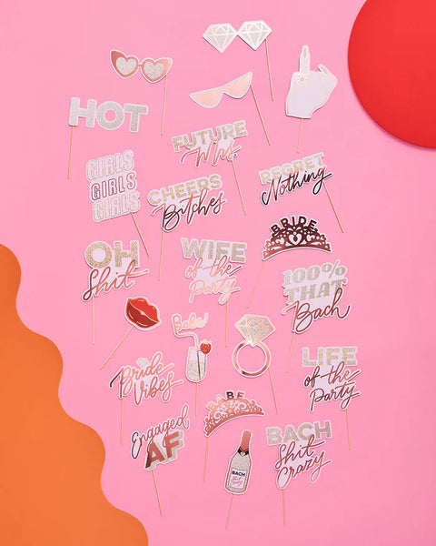 Bachelorette Photo Booth Props, 24 Pieces | Paperless Post Party Shop
