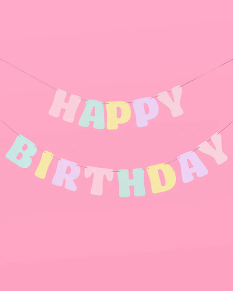 Pastel Party Banner - Matte Pastel Banner | Paperless Post Party Shop