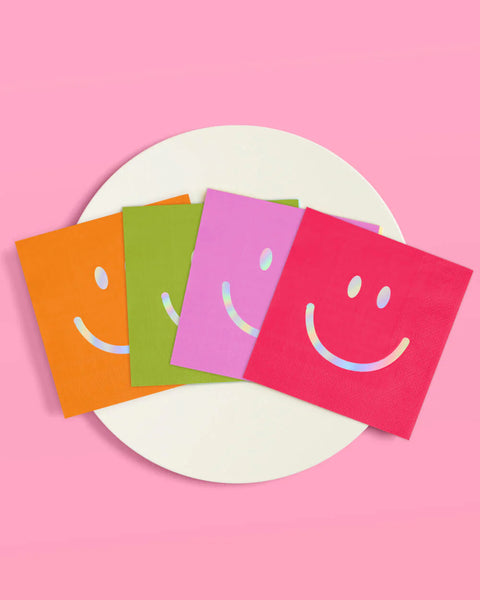 Super Smiley Napkins, Pack of 24 | Paperless Post Party Shop