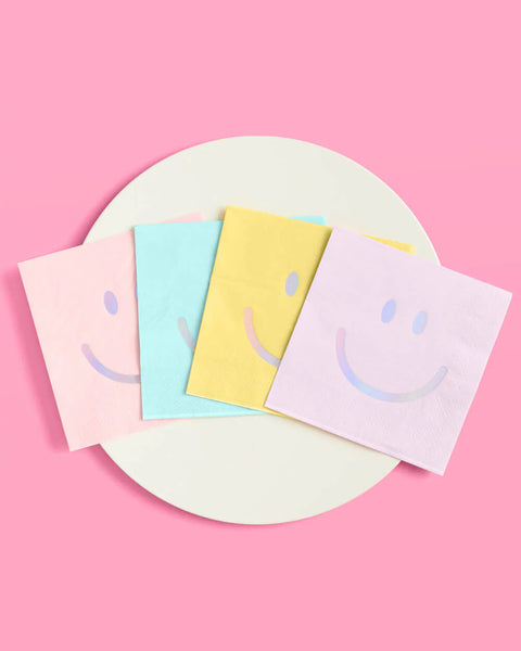 Smiley Napkin, Pack of 24 | Paperless Post Party Shop