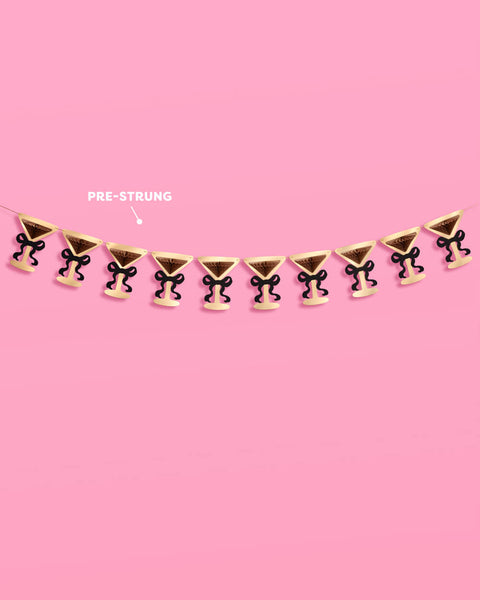 Espresso Martini Banner - 3D paper banner | Paperless Post Party Shop