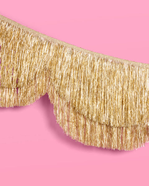 Stay Golden Fringe - scalloped banner | Paperless Post Party Shop