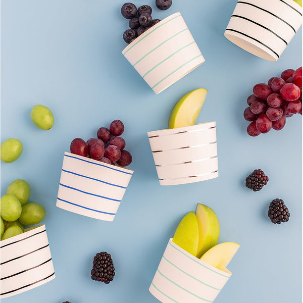 Cool Palette Frenchie Striped Baking Cups, Pack of 48 | Paperless Post ...