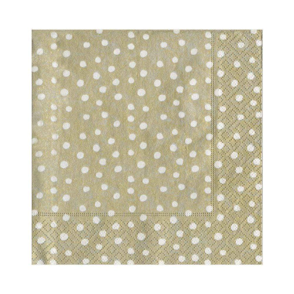 Small Dots Paper Luncheon Napkins in Platinum - 20 Per Package ...