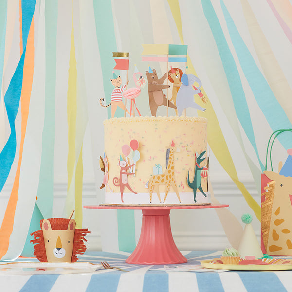Animal Parade Cake Wrap & Toppers | Paperless Post Party Shop