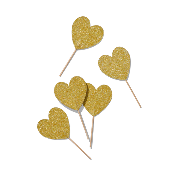 Heart Mini Toppers (10 per pack) | Paperless Post Party Shop